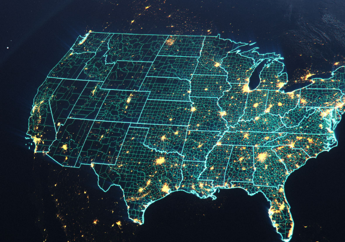 USA Map - Technology Economists